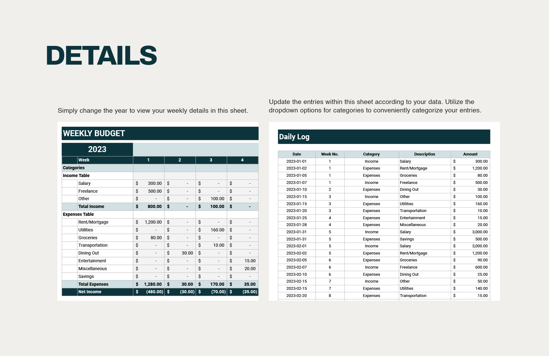 Weekly Budget Template - Download in Excel, Google Sheets | Template.net