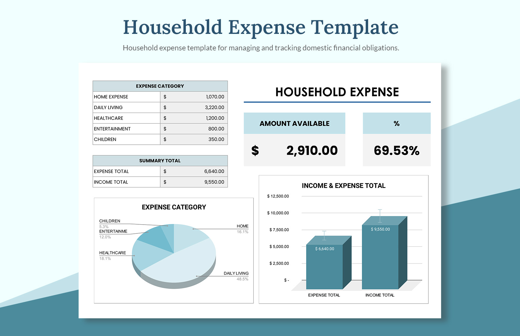Household Expense Template Download In Excel Google Sheets Template
