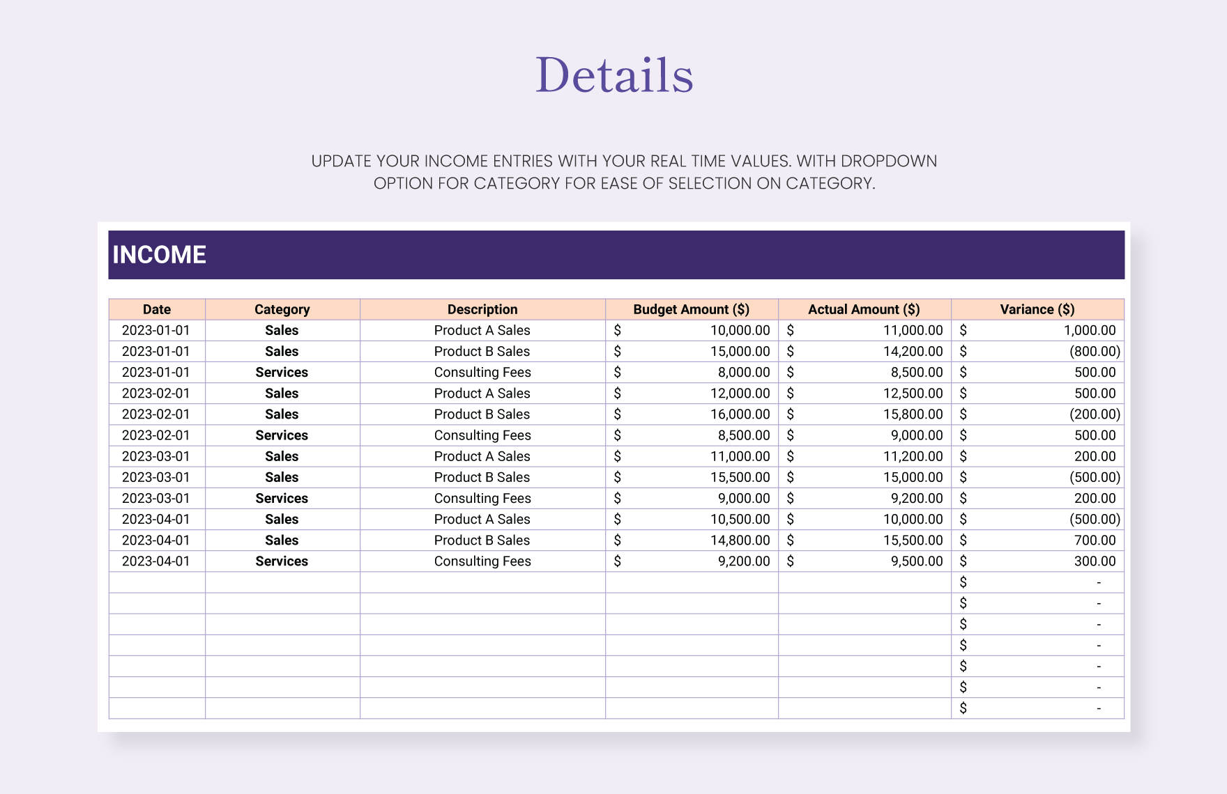 Business Budget Template - Download in Excel, Google Sheets | Template.net