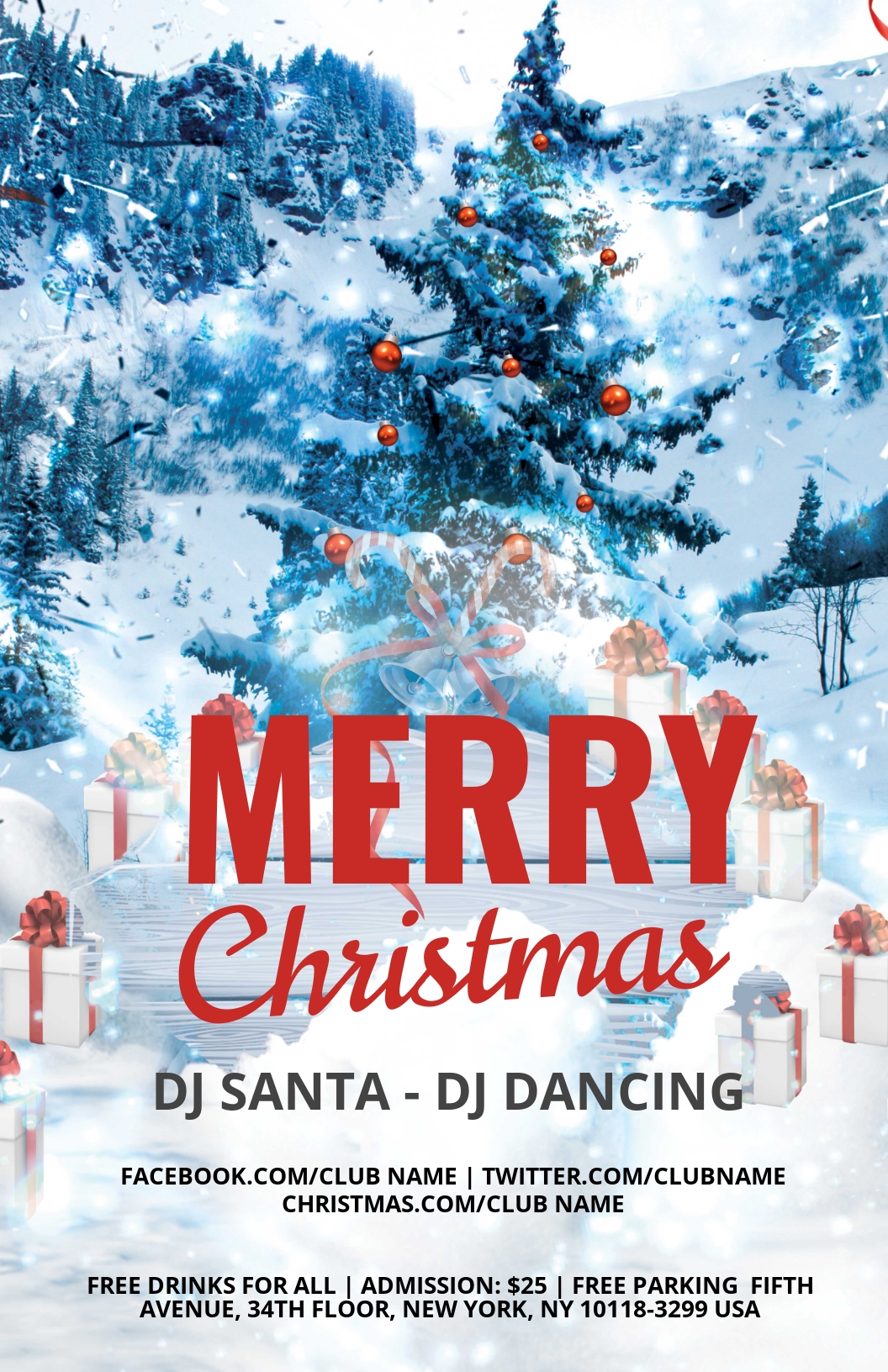37 FREE Christmas Poster Templates Customize Download Template