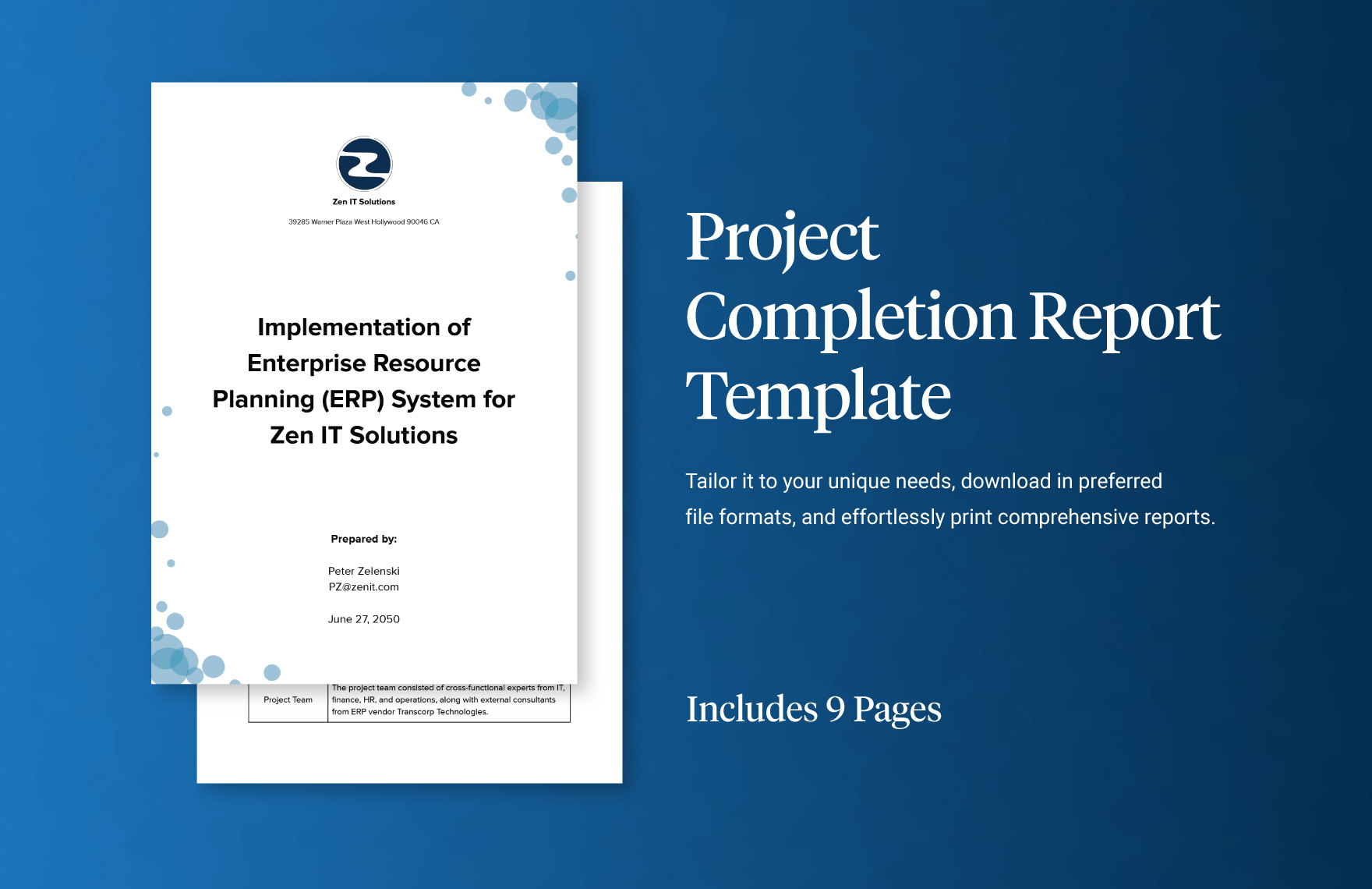 Editable Project Report Templates In PDF To Download