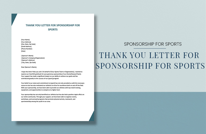 FREE Sponsorship Letter PDF Template Download Template
