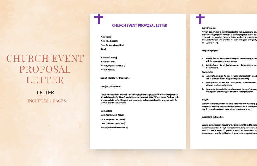 Church Conference Invitation Letter In Word Google Docs Download