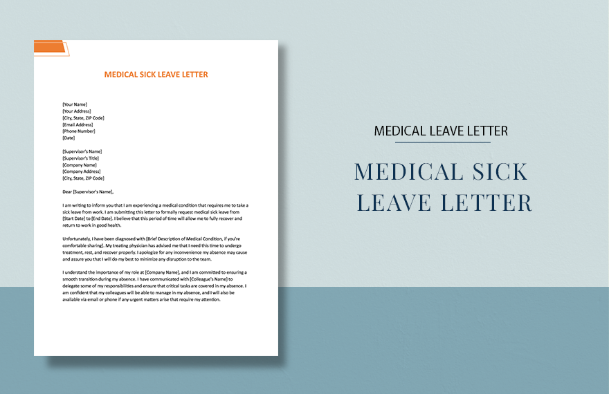 Free Medical Sick Leave Letter Download In Word Google Docs Apple Pages Template