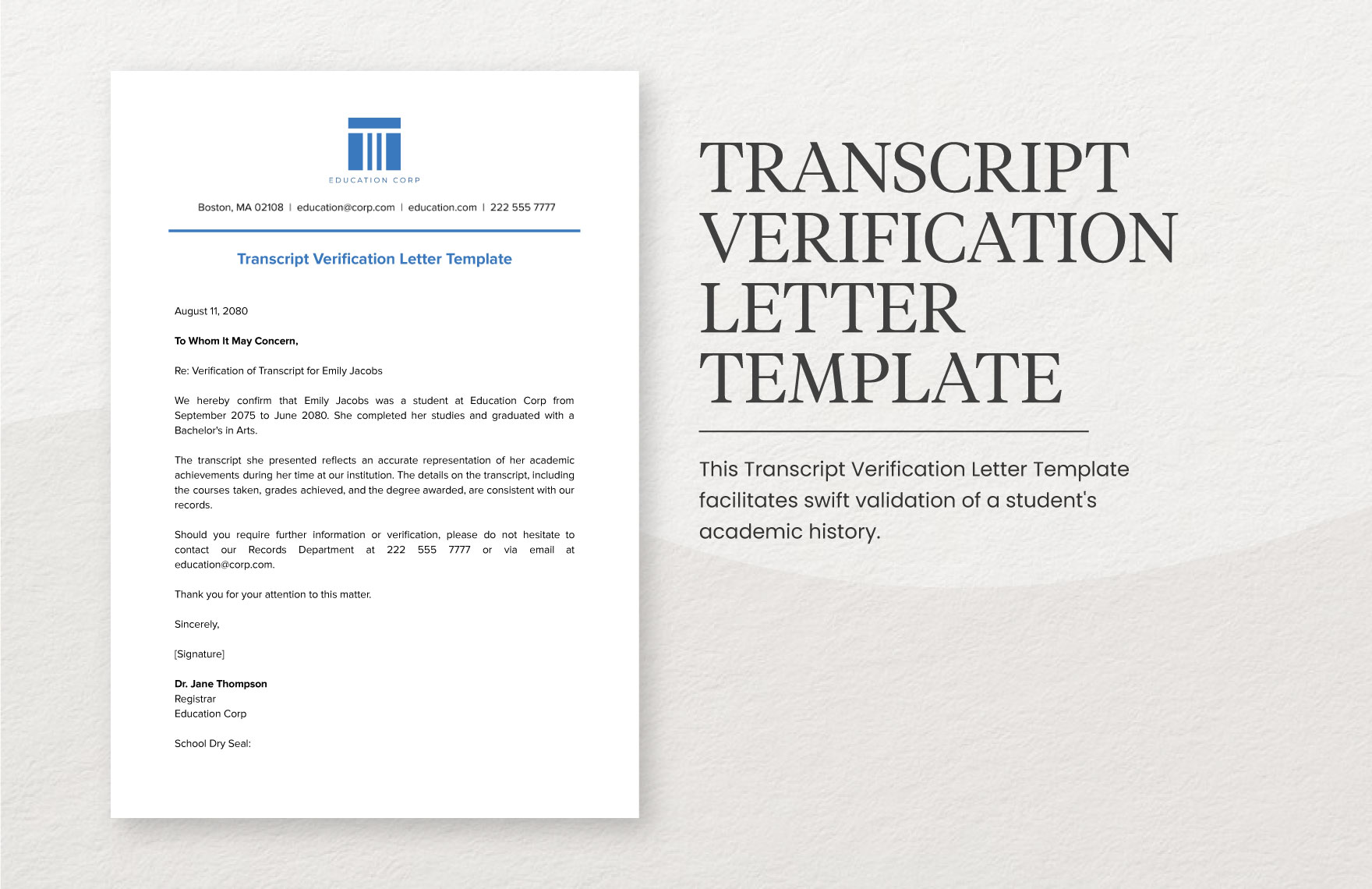 Free Salary Verification Letter For Proof Of Income Download In Word 