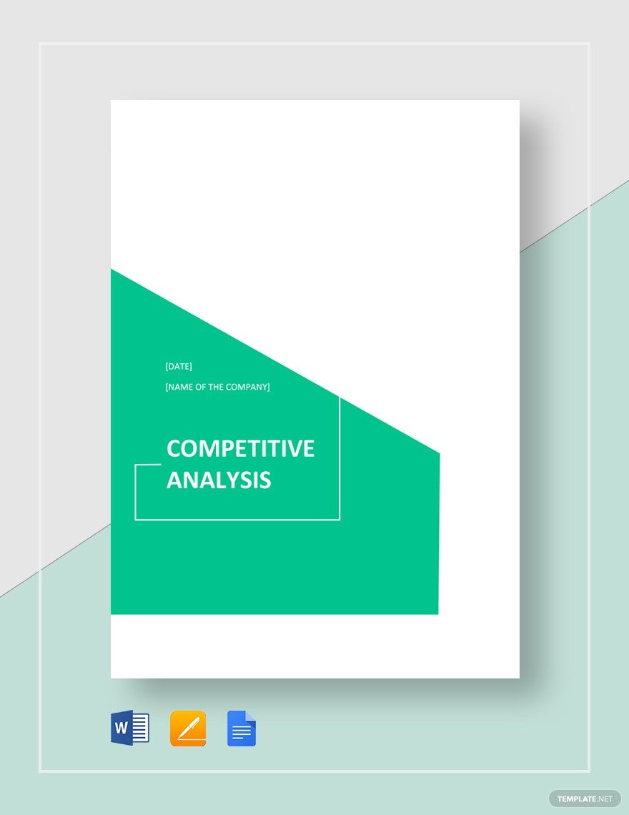 Simple Competitive Analysis Template - Google Docs, Word | Template.net