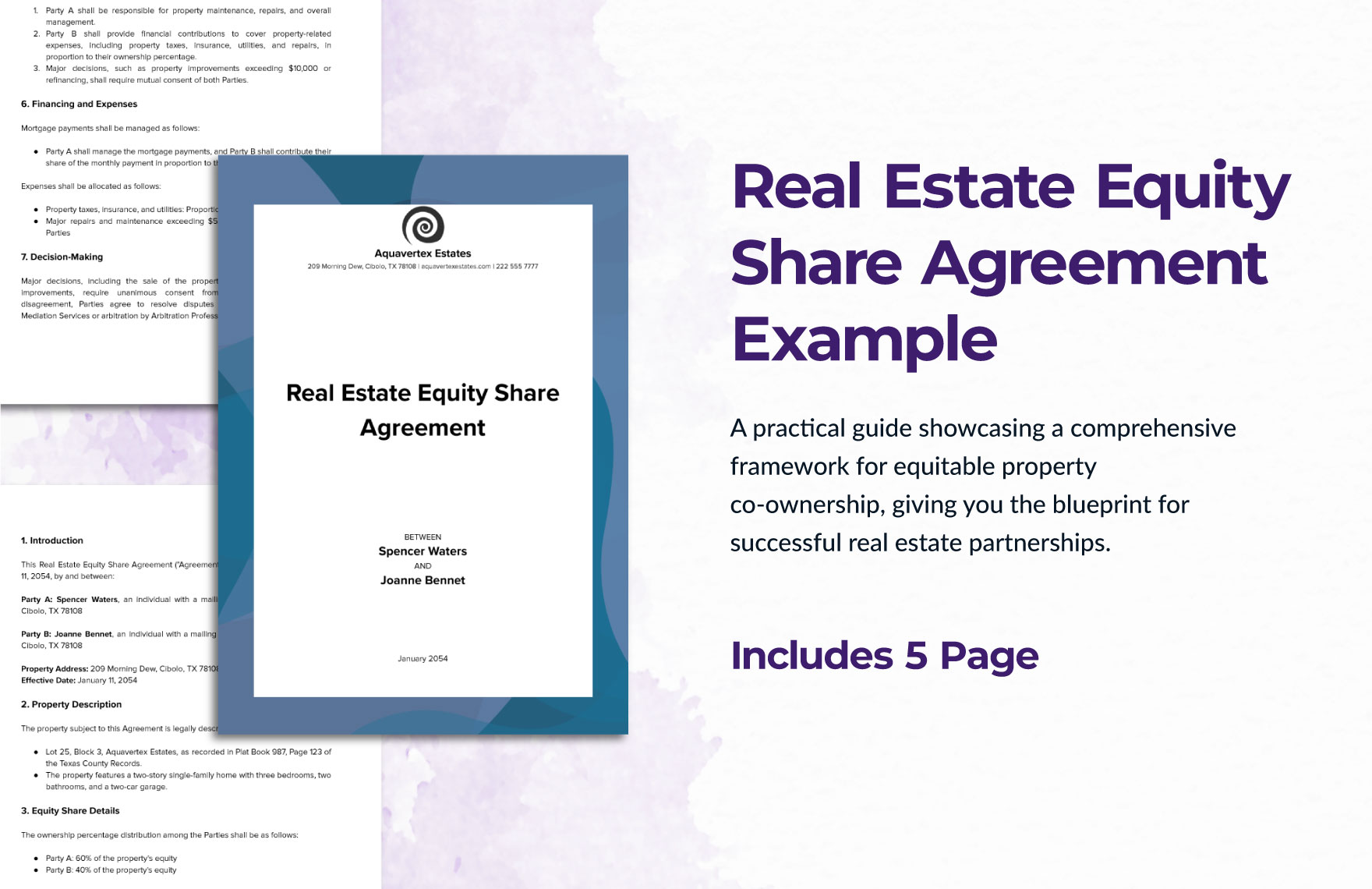 Free Equity Agreement Templates Editable And Printable Free Equity Agreement Templates Editable And Printable