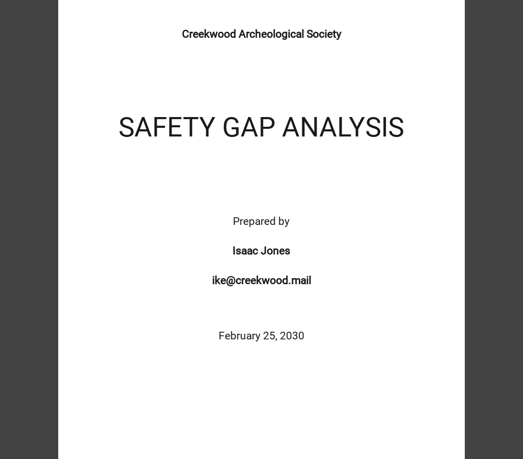 Gap Analysis Template - Google Docs, Word, Apple Pages, PDF | Template.net
