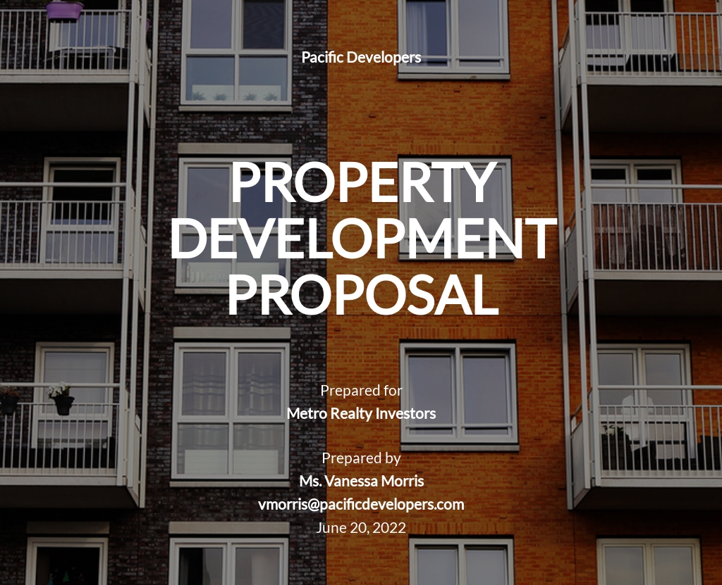 Development Proposal Template