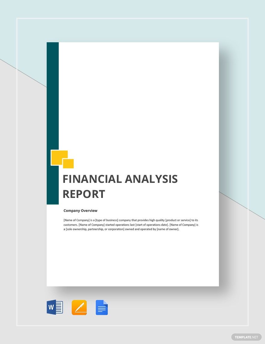 Financial Analysis Report Template Download In Word Google Docs 