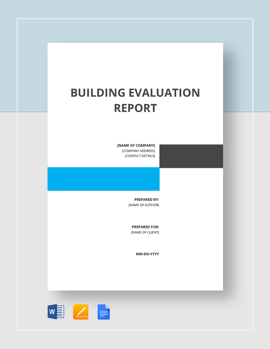 Evaluation Report Template Google Docs Word Apple Pages Template Evaluation Report Template Google Docs Word Apple Pages Template
