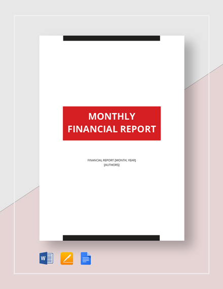 37+ Sample Financial Report Templates - Word, Apple Pages, PDF
