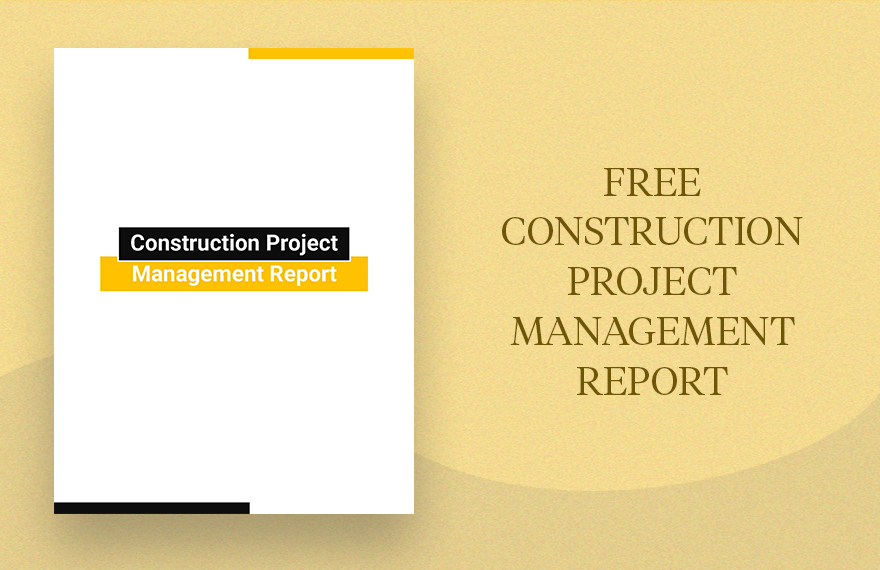 Construction Project Management Report Template In Word Pages Google