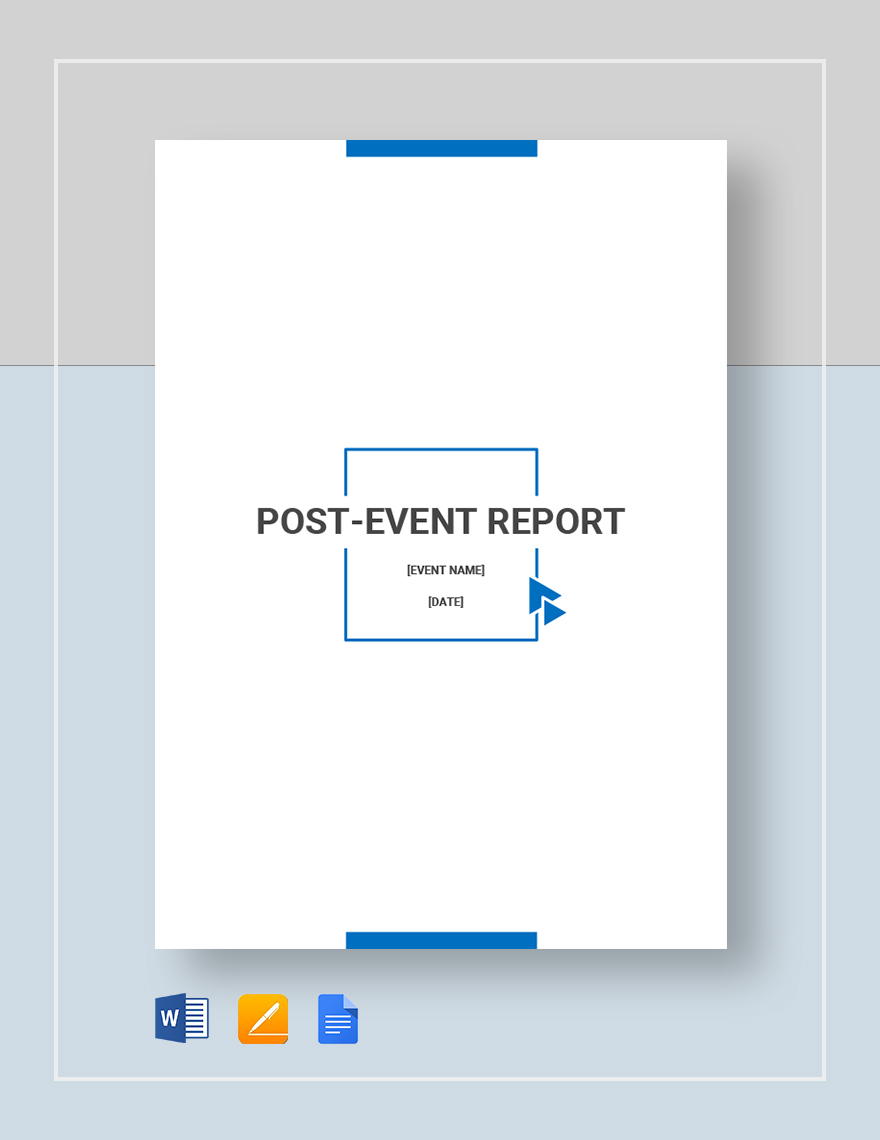 Post Event Report Google Docs Word Apple Pages Template Post Event Report Google Docs Word Apple Pages Template