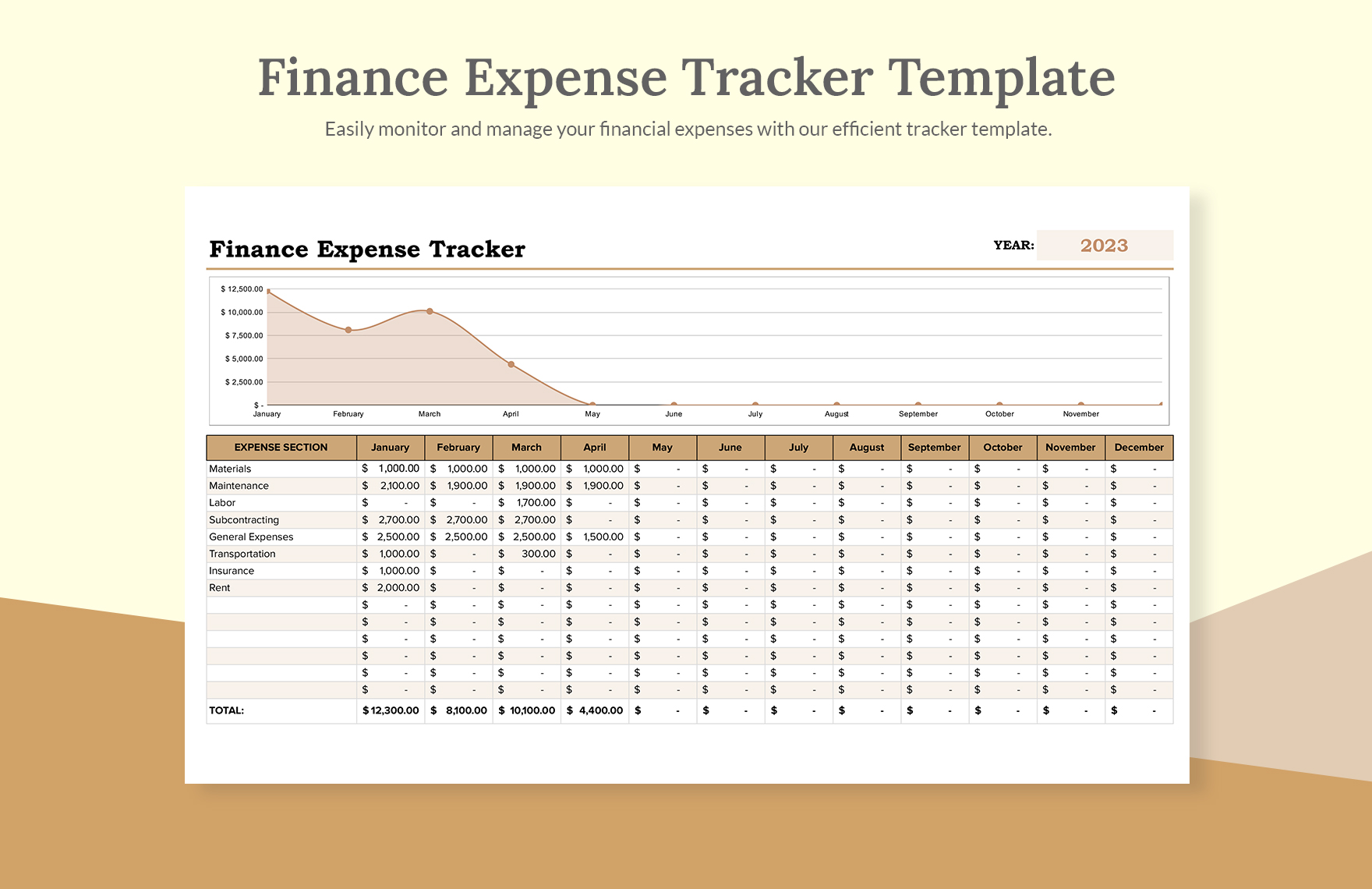 Finance Expense Tracker Template Download In Excel Google Sheets 