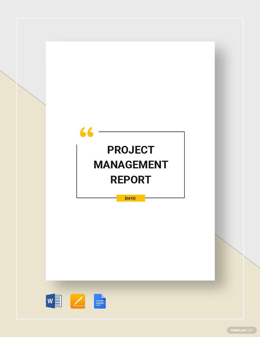 Project Management Report Template Download In Word Google Docs 