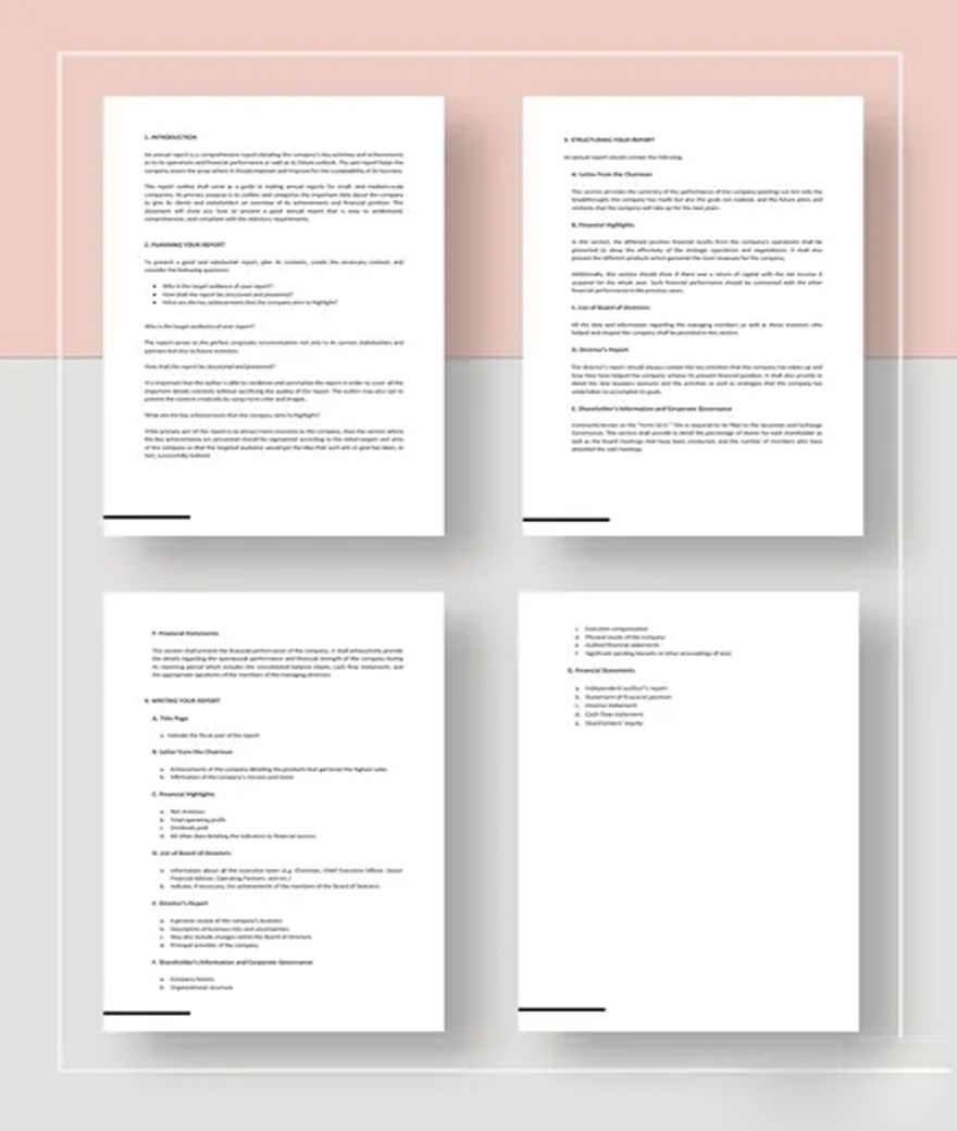 Report Outline Template - Download in Word, Google Docs, Apple Pages ...