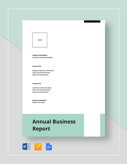 Annual Report Template - 57+ Free Word, Excel, PDF, PPT, PSD Documents ...