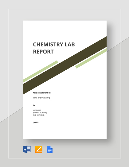 38+ Lab Report Templates - PDF, Google Docs, Word, Apple Pages