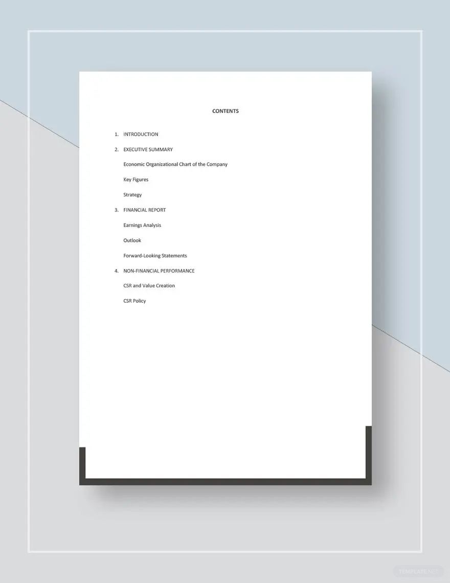 Company Report Template - Download in Word, Google Docs, Apple Pages ...