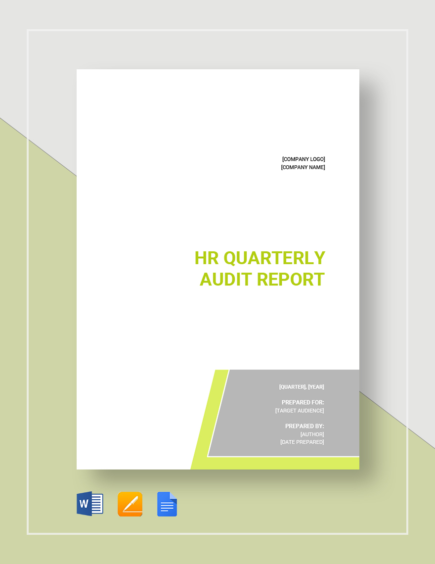 Simple Internal Audit Report Template - Google Docs, Word, Apple Pages ...