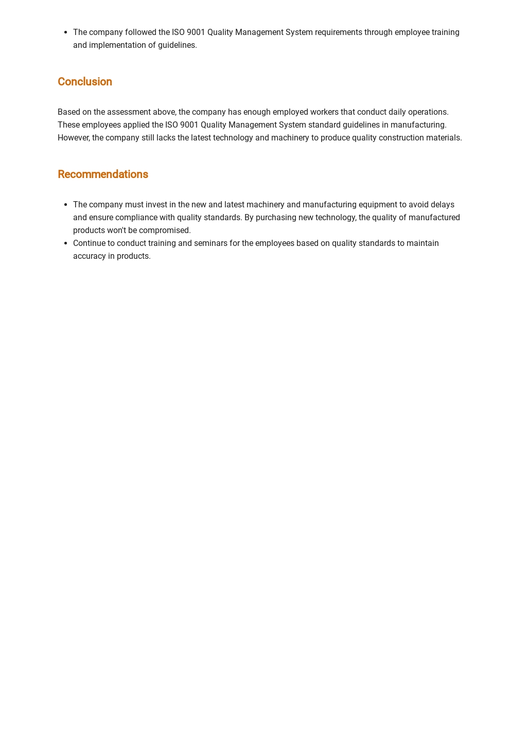 Quality Audit Report Template In 2020 Report Template Audit Templates ...