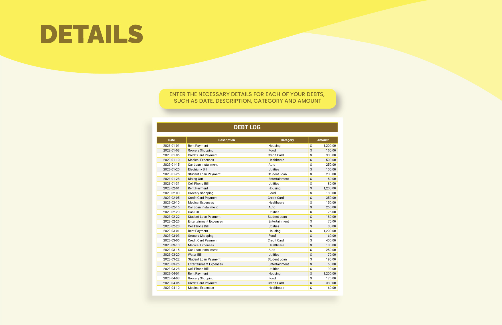 Debt Dashboard Template - Download in Excel, Google Sheets | Template.net