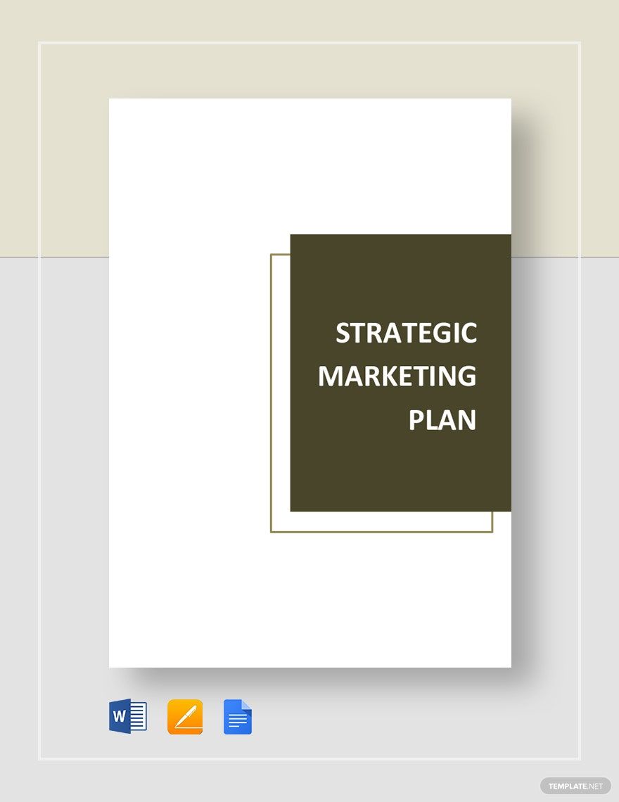 Strategic Marketing Plan Template Download In Word Google Docs 