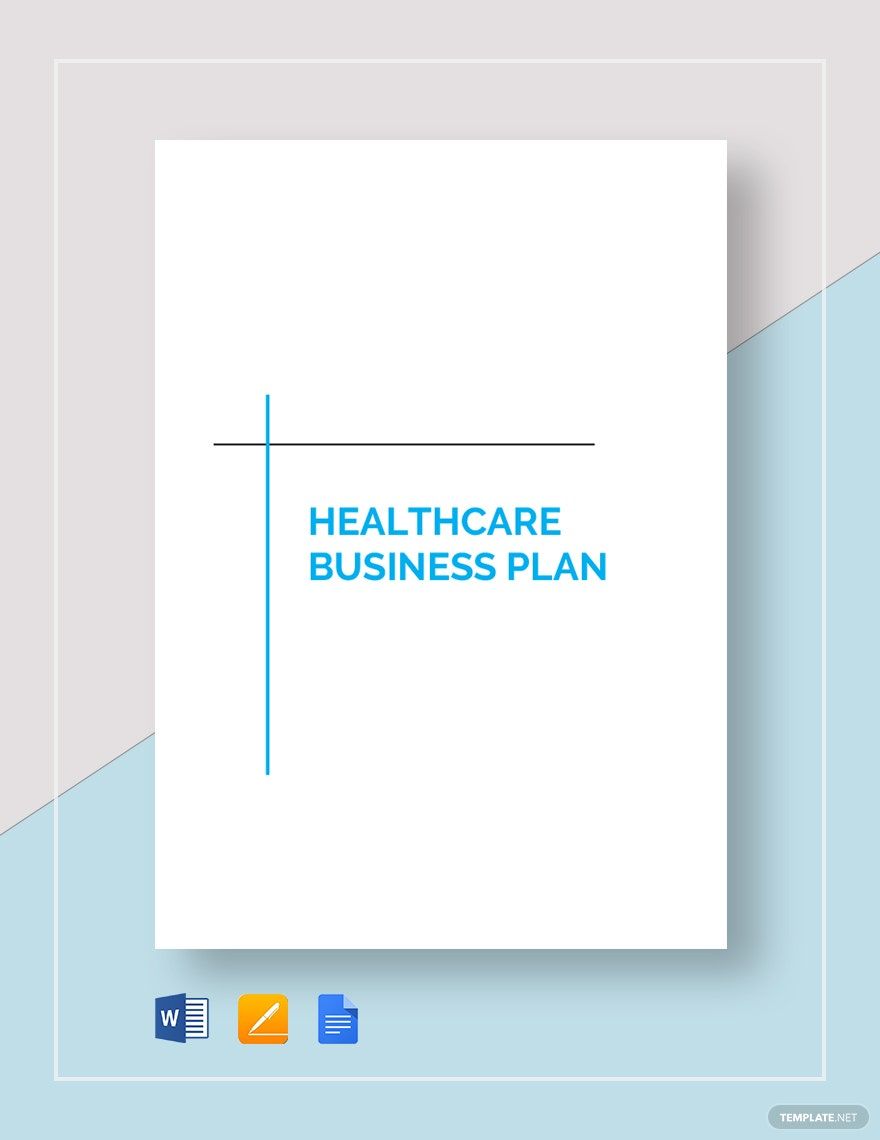 Healthcare Business Plan Template Google Docs Word Apple Pages 