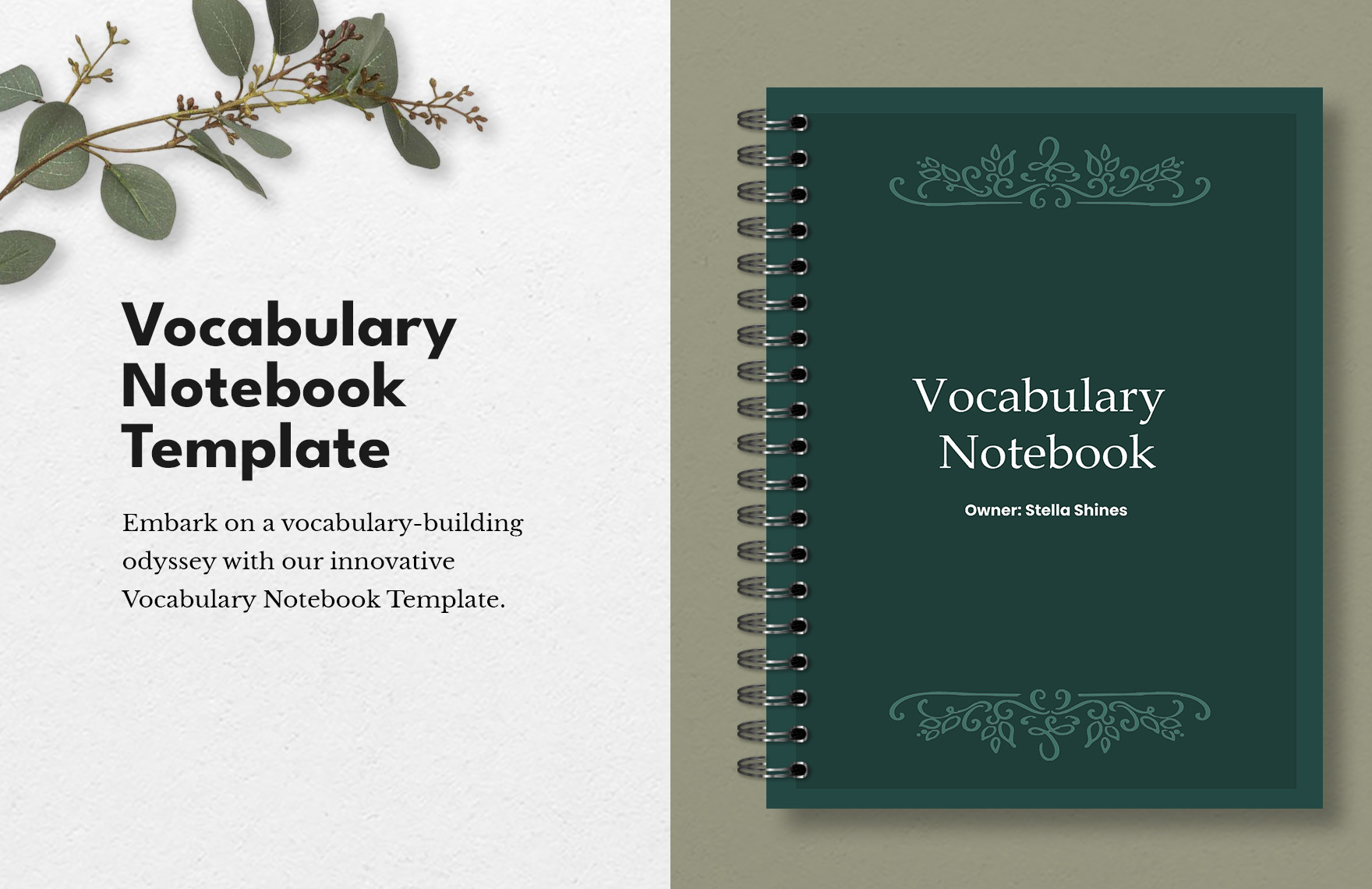 Vocabulary Notebook Template Download In Word Google Docs PDF 