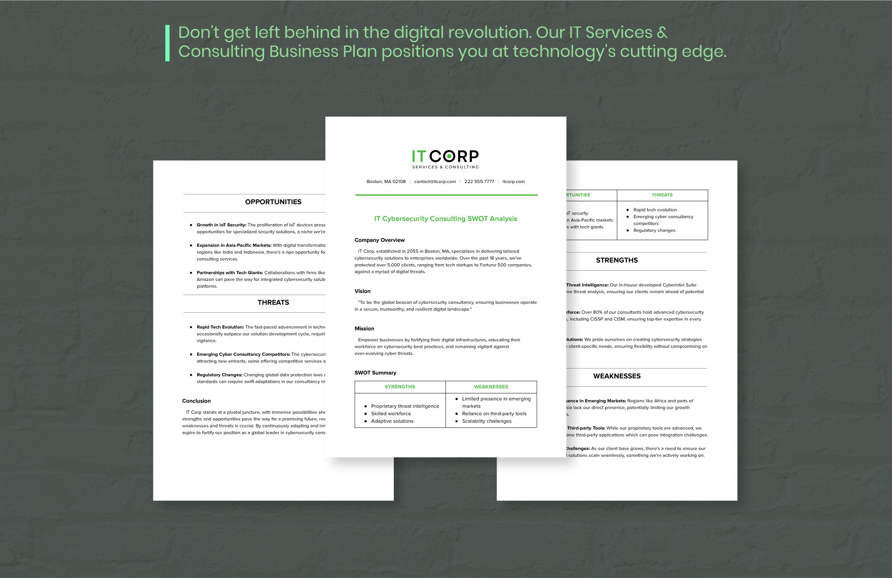 IT Cybersecurity Consulting SWOT Analysis Template - Download in Word ... IT Cybersecurity Consulting SWOT Analysis Template - Download in Word ...