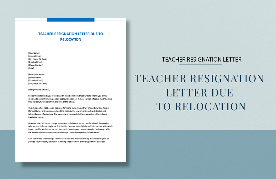 14 Teacher Resignation Letter Templates PDF DOC