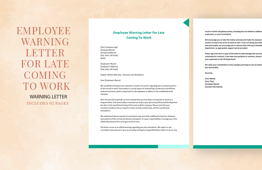 Warning Letter Format To Employee For Late Ingress Infoupdate