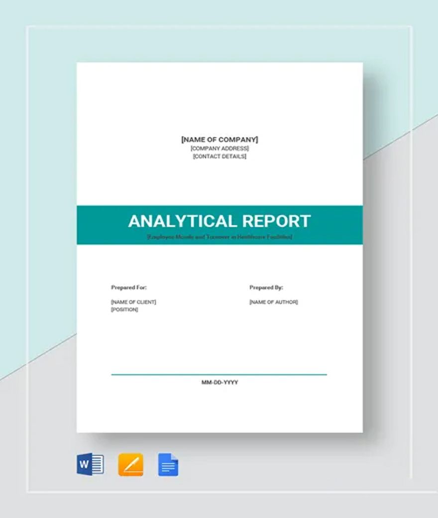 Analytical Report Template In Google Docs Word Pages Download 