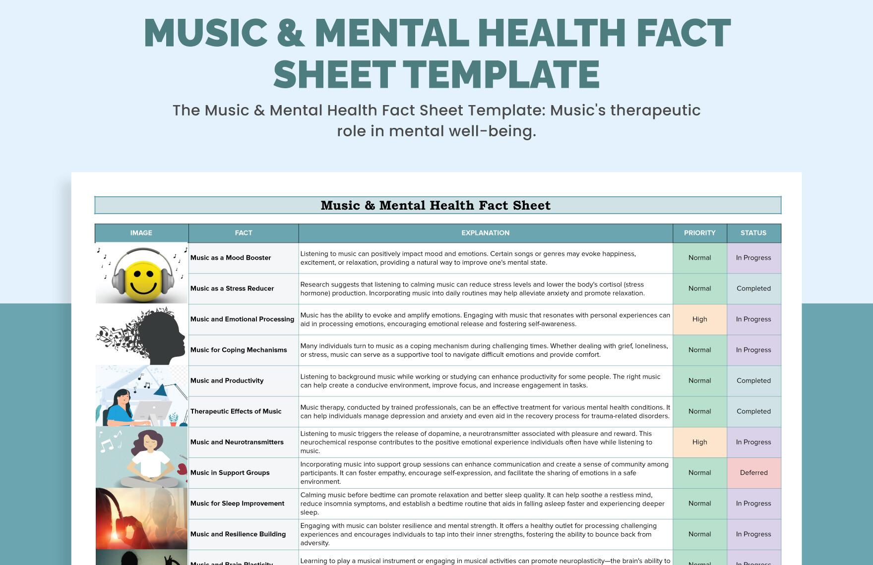 Fact Sheet Template For Kids
