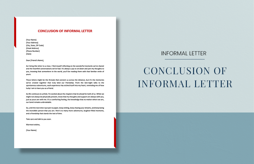Free Conclusion Of Informal Letter Download In Word Google Docs PDF 