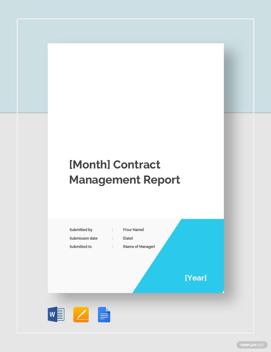 Contract Management Monthly Report Template Download In Word Google Contract Management Monthly Report Template Download In Word Google