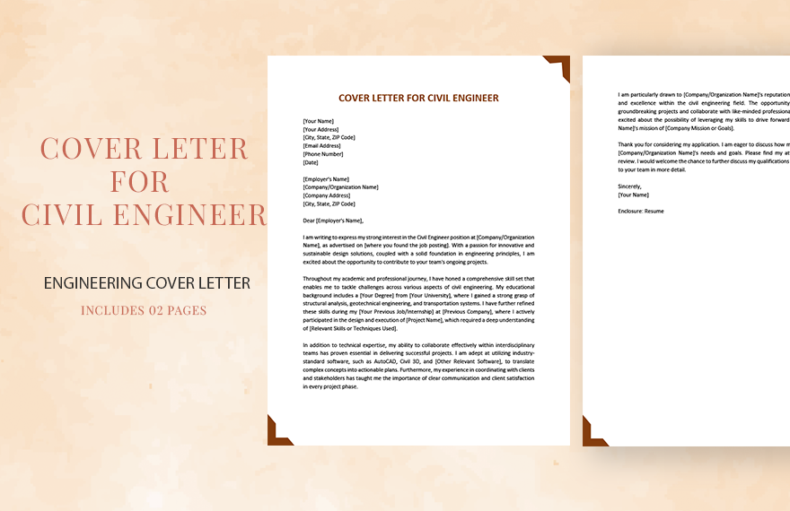 Free Cover Letter For Civil Engineer Download In Word Google Docs 