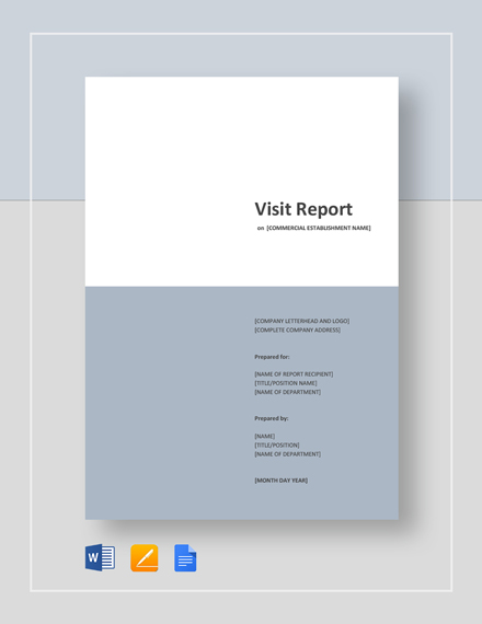 15+ Sample Visit Reports - Word, PDF, Pages