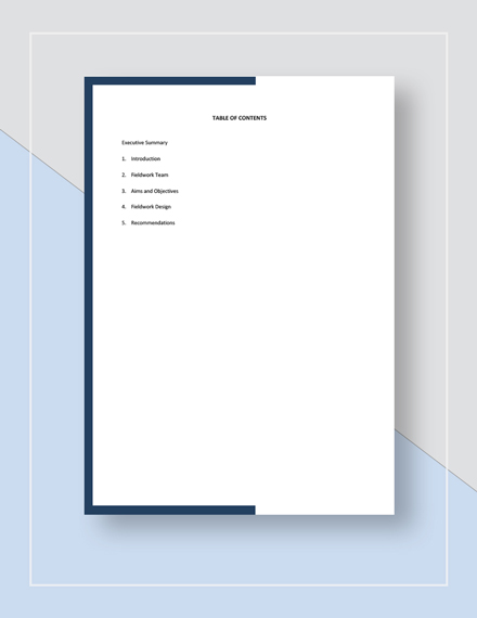 7+ Field Report Templates - PDF ,Word, Apple Pages, Google Docs