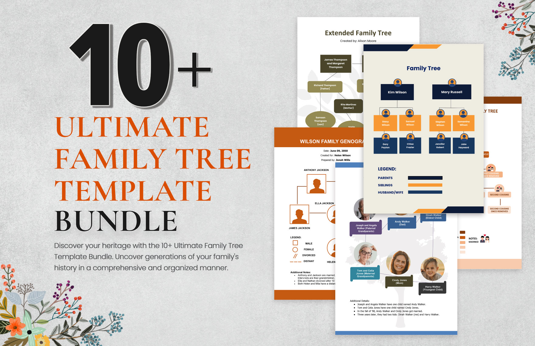 Family Tree Ideas - Examples 2023