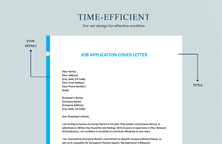 Free Job Application Cover Letter - Download in Word, Google Docs ...