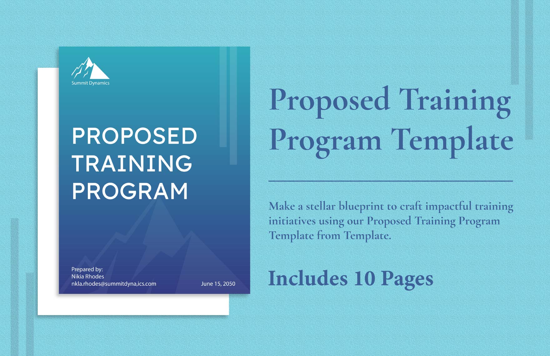 Proposed Training Program Template Download In Word Google Docs PDF Template