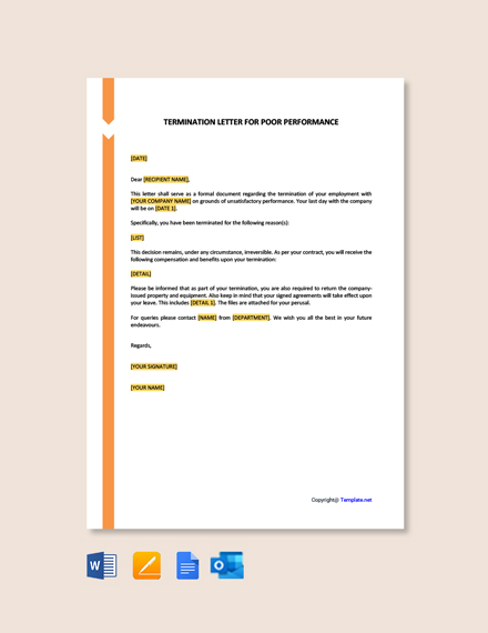 FREE Warning Letter for Poor Attendance Template - Word (DOC) | Google ...