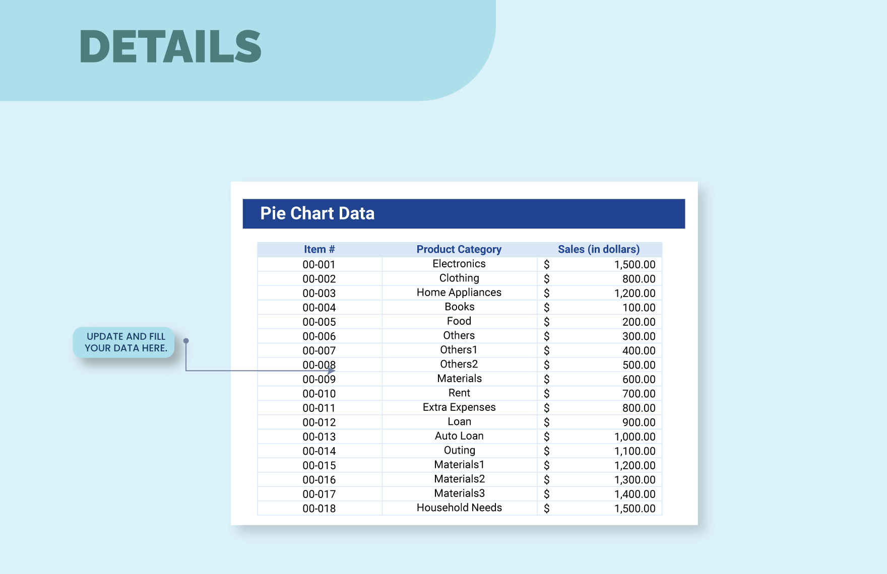 Pie Chart Template - Download in Excel, Google Sheets | Template.net