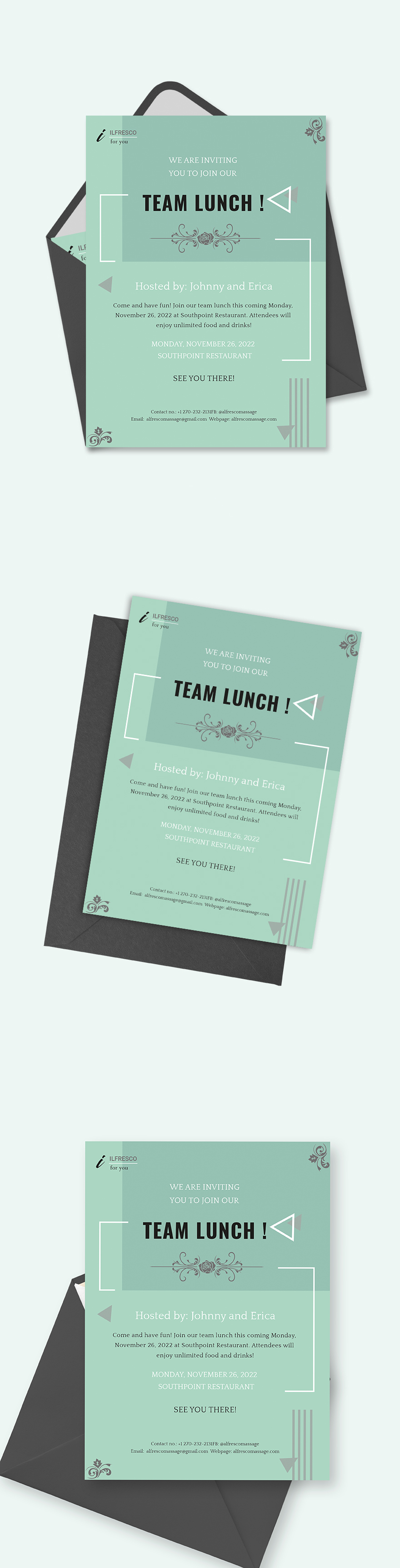 Office Farewell Lunch Invitation Template - Illustrator, Word, Outlook ...