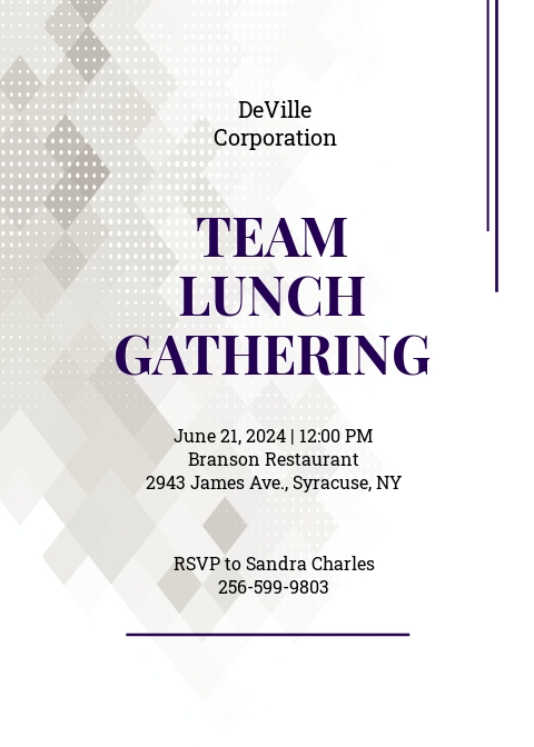 32 FREE Lunch Invitation Templates Customize Download Template