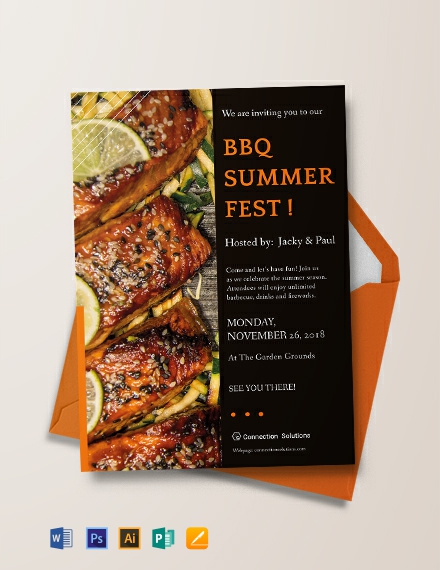 12+ BBQ Invitation Templates - PSD, Word, AI
