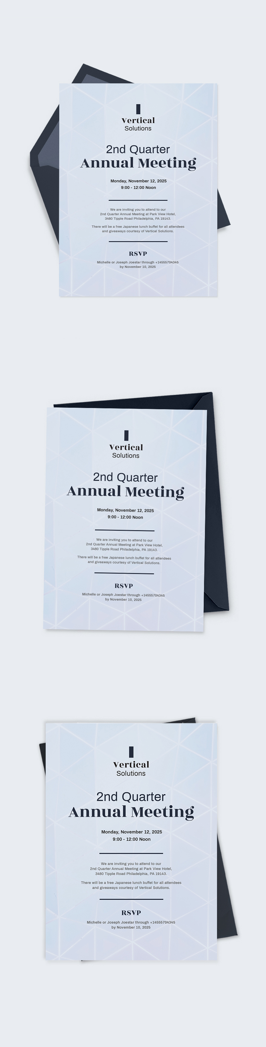 Annual Meeting Invitation Template - Illustrator, Word, Outlook, Apple ...