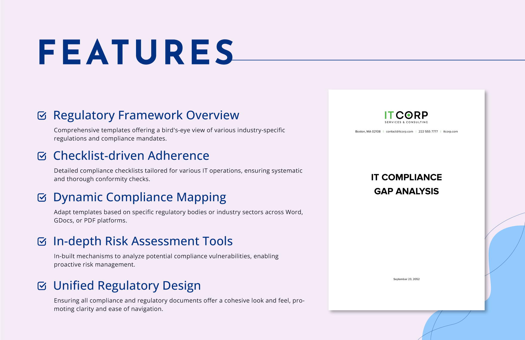 IT Compliance Gap Analysis Template In Word PDF Google Docs IT Compliance Gap Analysis Template In Word PDF Google Docs